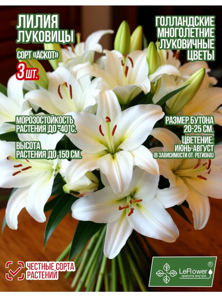 Лилия Луковица, Аскот 3 шт