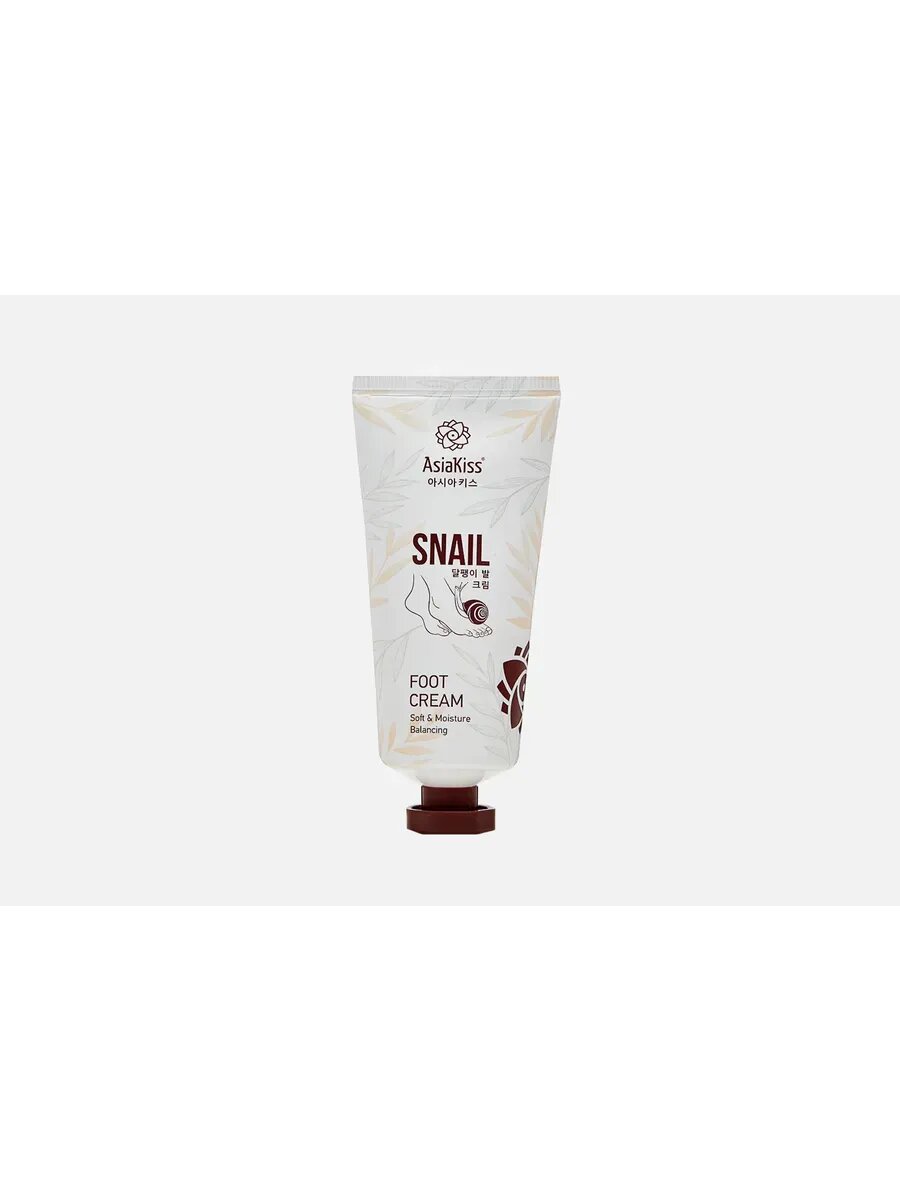 ASIAKISS Snail foot cream Крем для ног 100мл