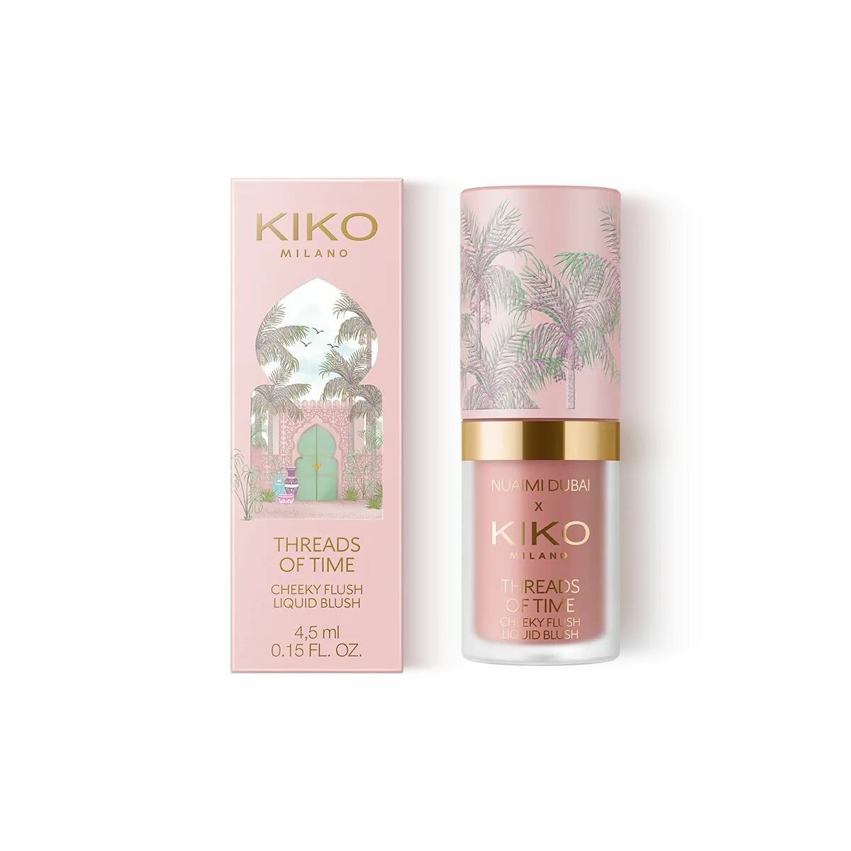 KIKO MILANO Жидкие румяна с матовым финишем threads of time cheeky flush liquid blush 4.5 мл оттенок 01 Petal Pink