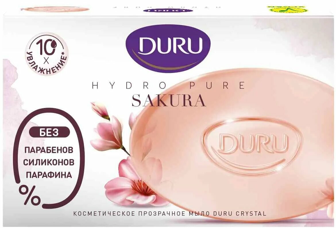 Мыло туалетное Duru Hydro Pure Сакура, 106г