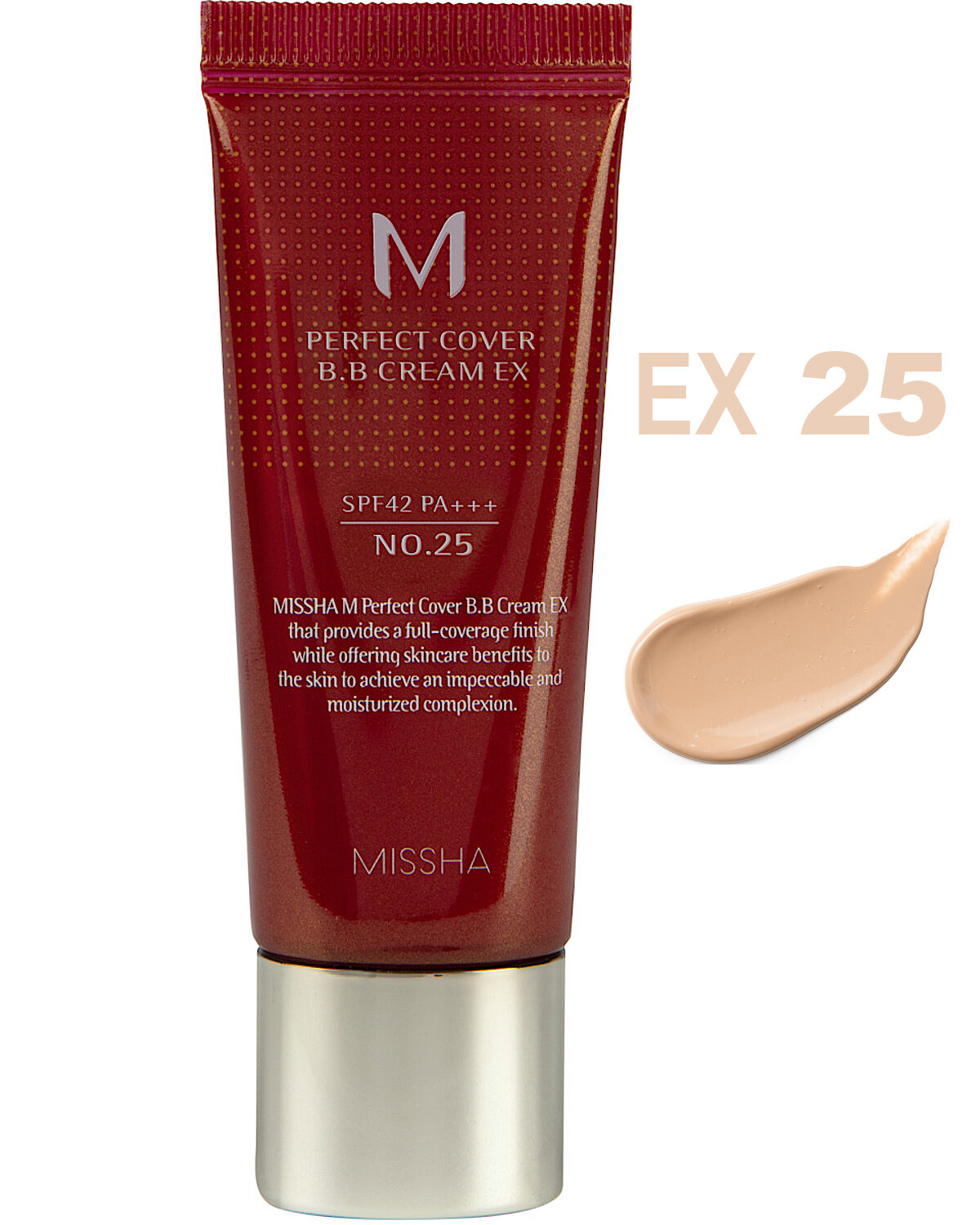 MISSHA Тональный BB крем тон 25 Теплый бежевый Идеальное покрытие М Perfect Cover EX BB Cream SPF42 PA 20 мл