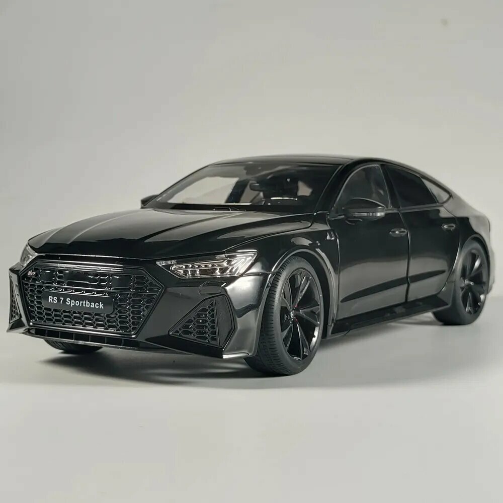 Модель автомобиля Audi RS7, металлическая модель 1:18 Ауди RS7 Sportback, дистанционный ключ из сплава, со светом и звуком, AUDI RS7 Sportback