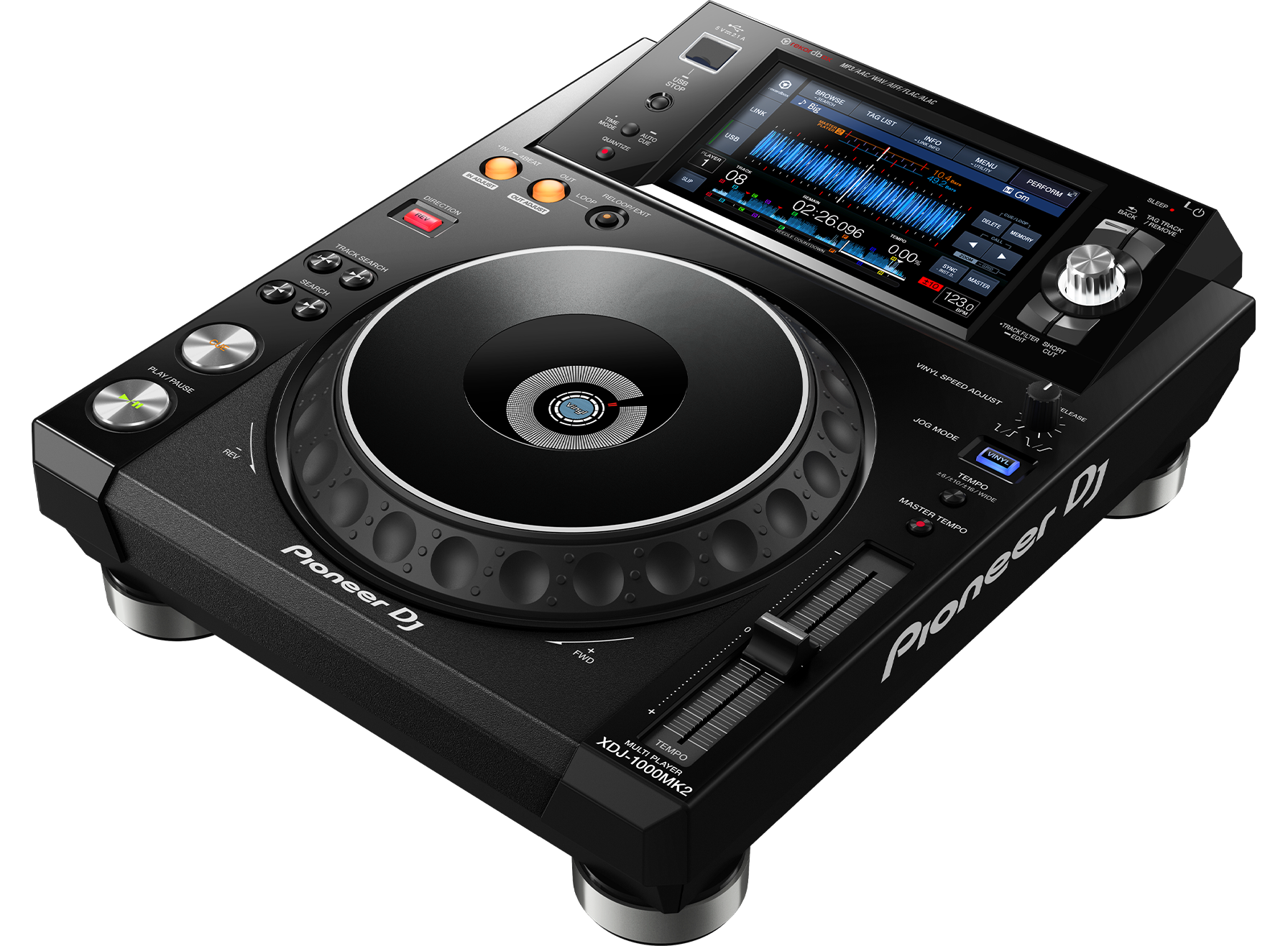 Медиаплеер Pioneer XDJ-1000MK2, для диджея, 7-дюймовый сенсорный экран