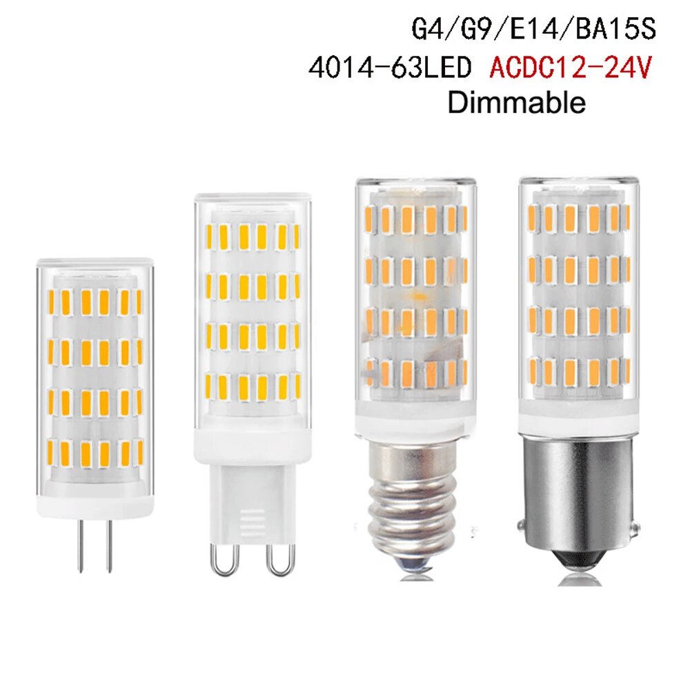 Светодиодная лампа G4/G9/E14/BA15S 5Вт Белый E14
