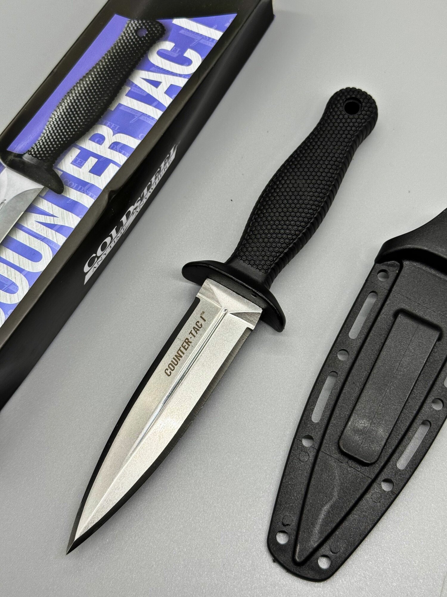 Нож охотничий, тактический, Cold Steel counter tac 1, марка стали AUS-8A