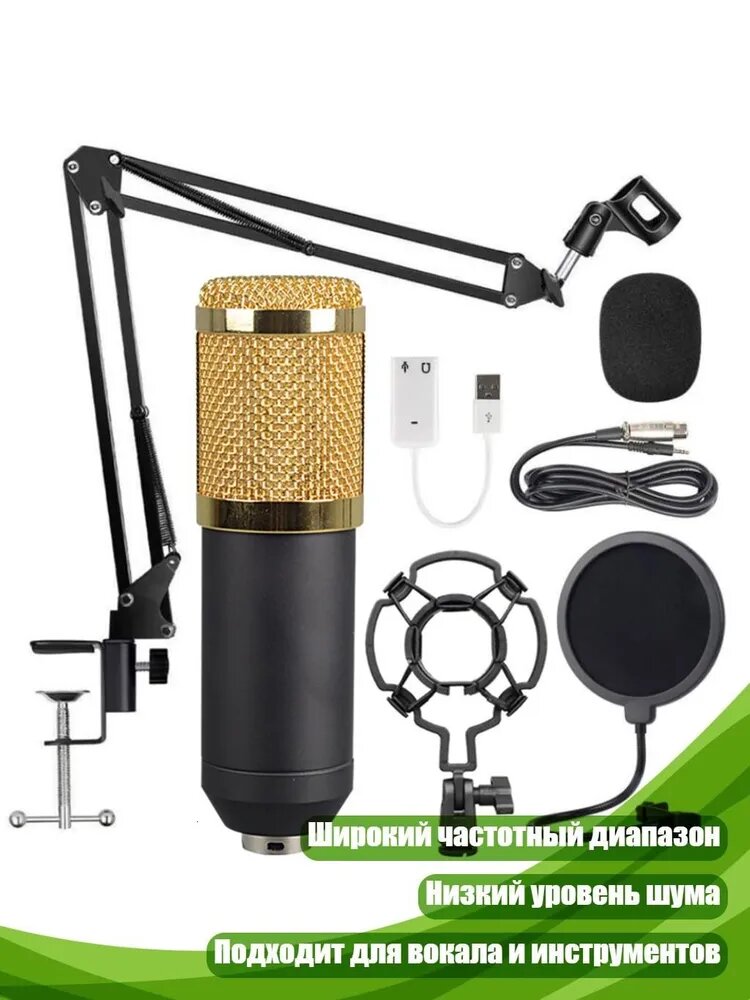 Конденсаторный микрофон для вокала и акустической гитары, GD