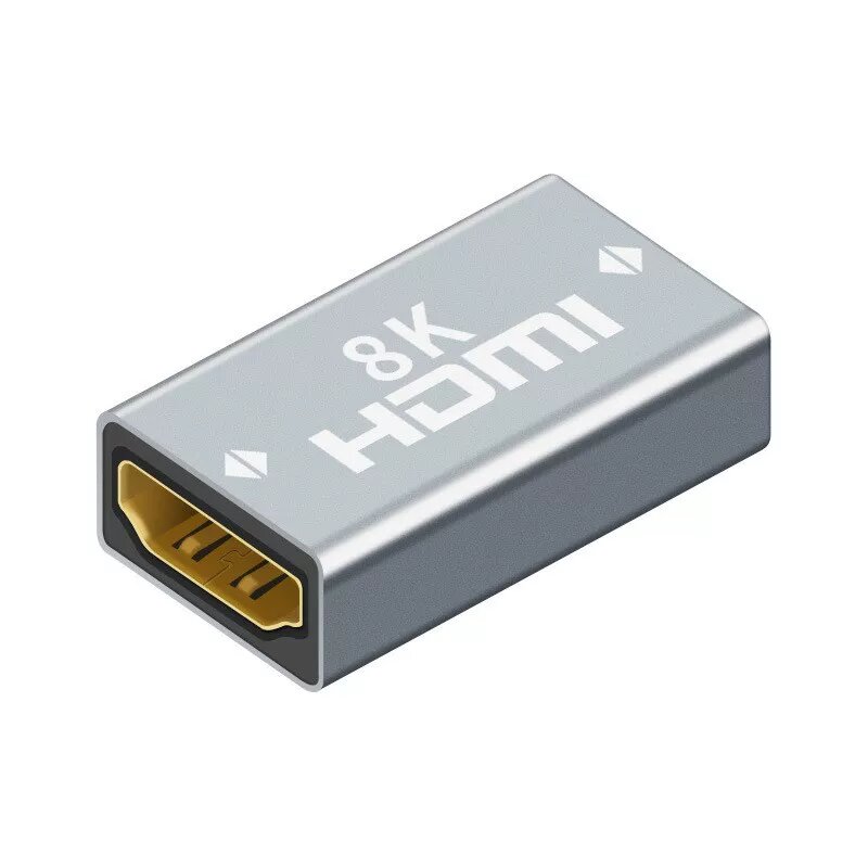 Удлинитель HDMI (гнездо-гнездо) для подключения телевизора и компьютера, высококачественное соединение, двойной