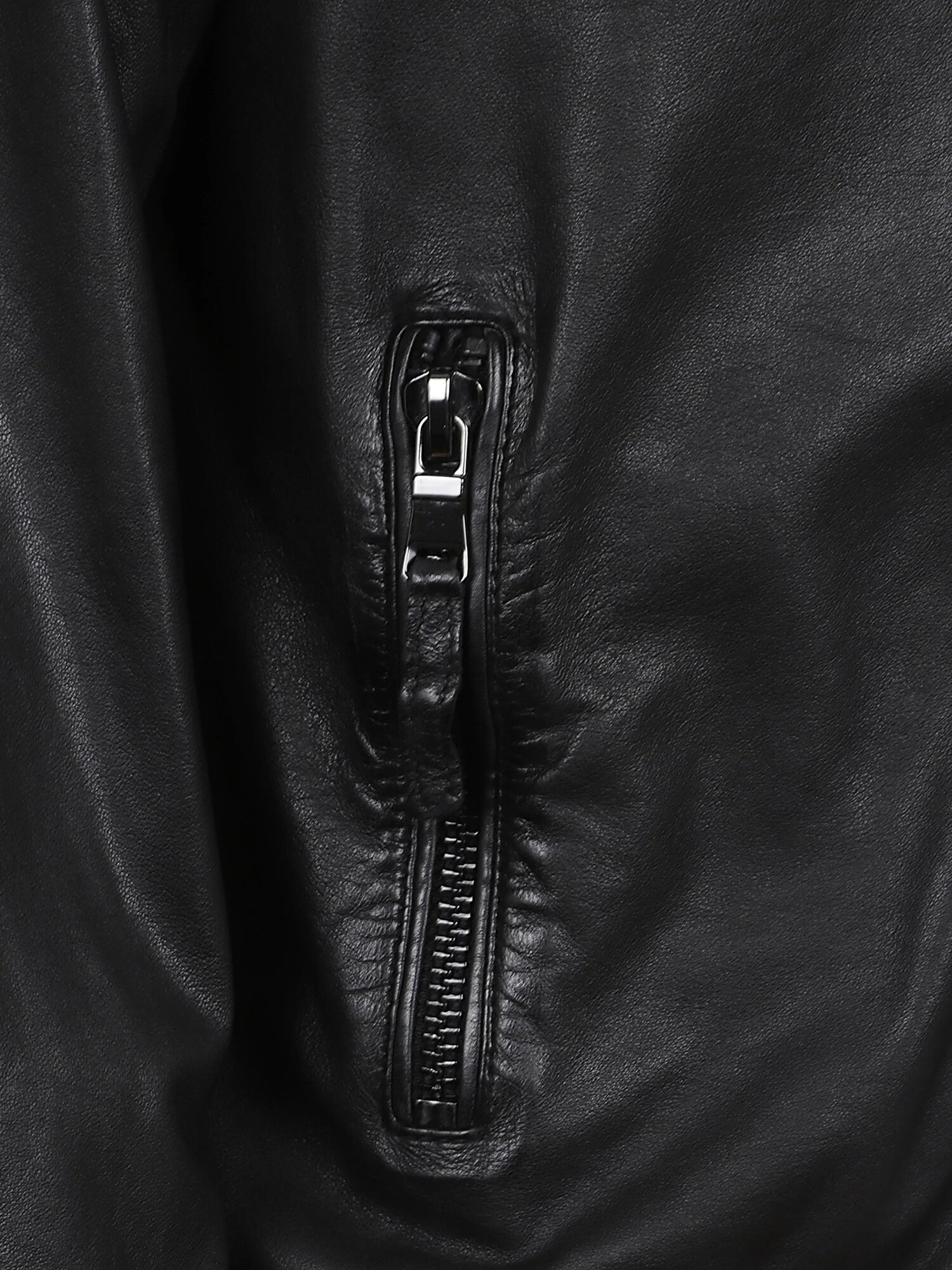 Куртка Sword Leather bomber jacket, размер 52, black/black — фото 1