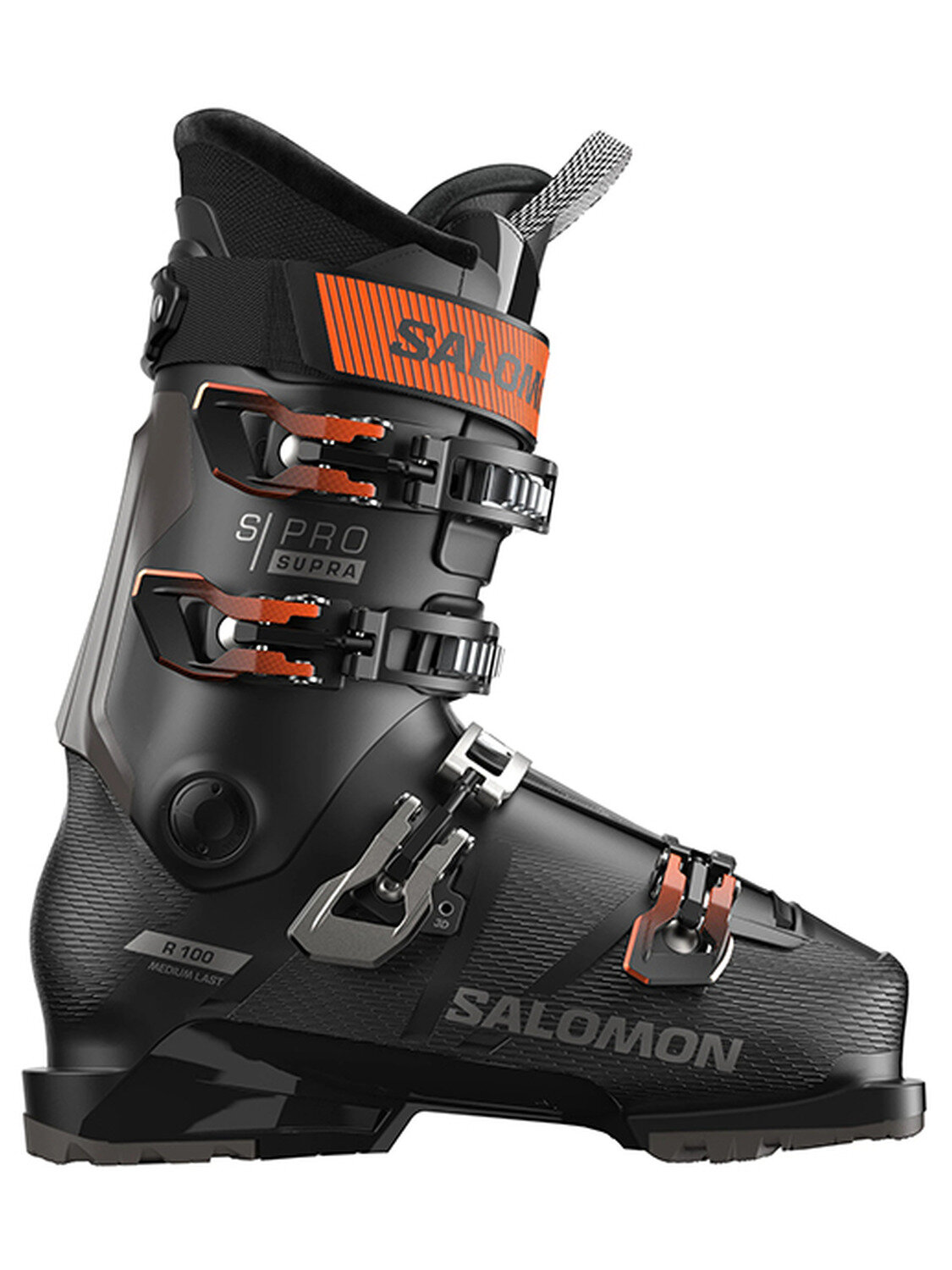 Горнолыжные ботинки Salomon S/Pro Supra 100 R GW Black/Orange 25/26 , для мужчин , черный