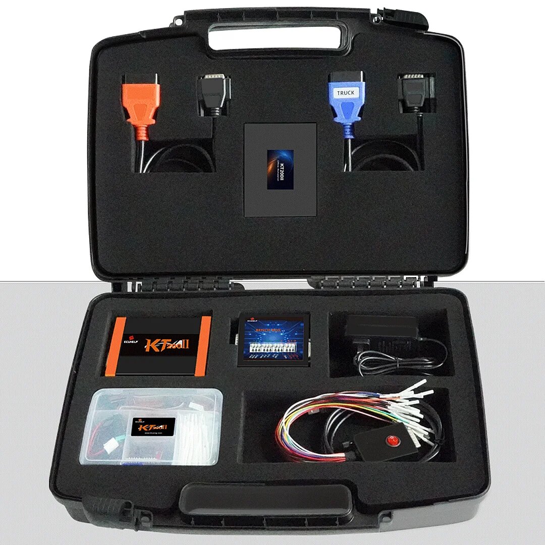 ECU Программатор ECUHELP KT200II с полной версией, поддерживает настройку чипа ECU, DTC OBD/BOOT/BDM/JTAG [получите бесплатную вспышку KTFLASH]