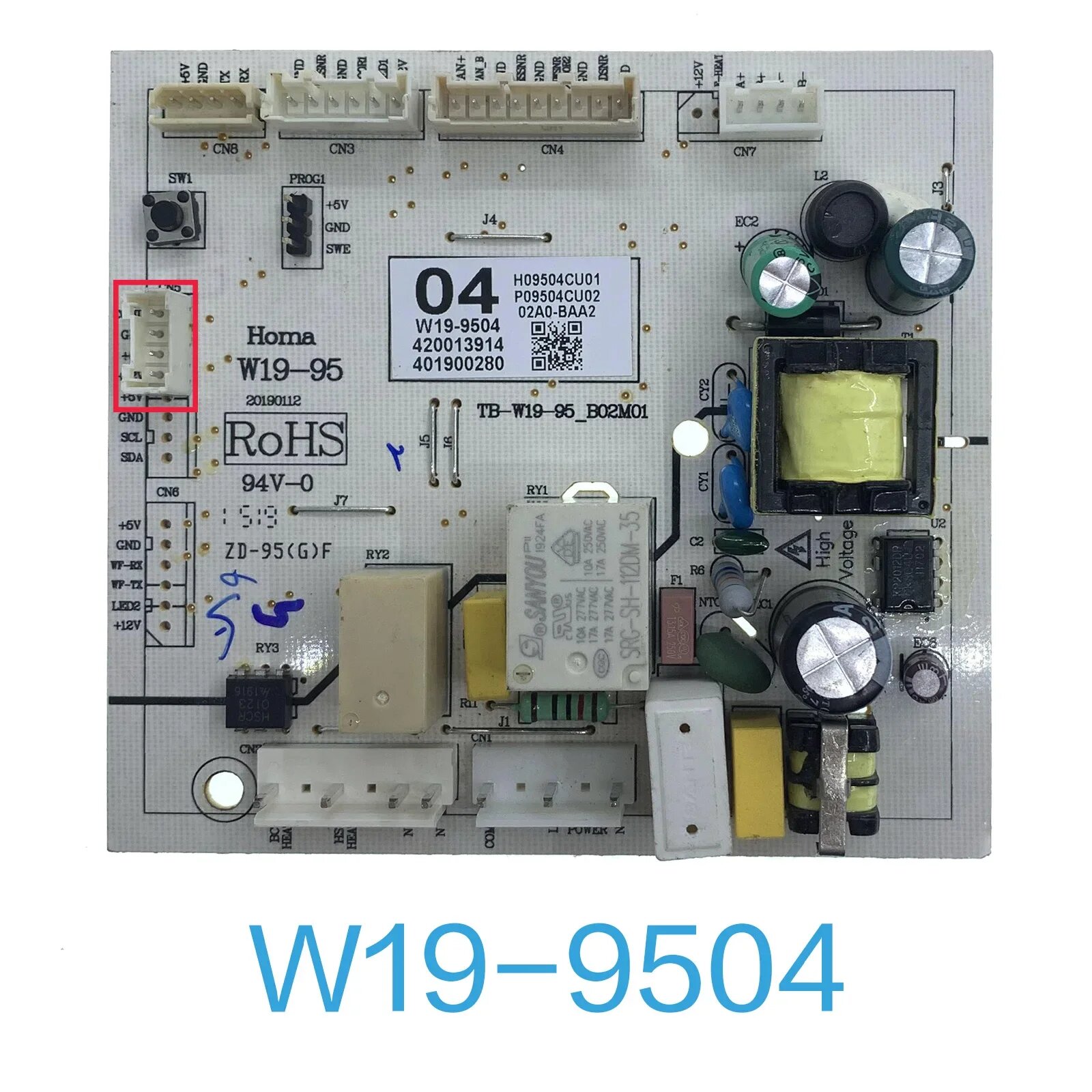 Платы управления питания для холодильников Homa W19-9501-9507 W19-9504-A