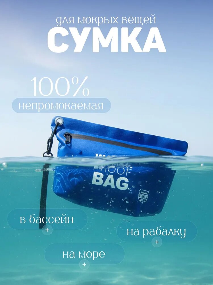Сумка для мокрых вещей, косметичка для бассейна SwimTraining Water Proff