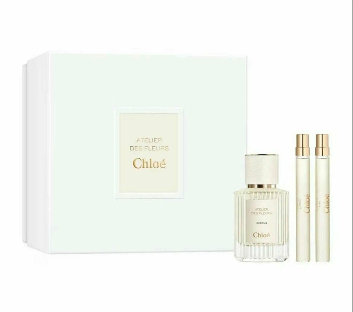 CHLOE ATELIER DES FLEURS CEDRUS парфюмерный набор 50 ml + 10 ml MAGNOLIA ALBA + JASMINUM SAMBAC