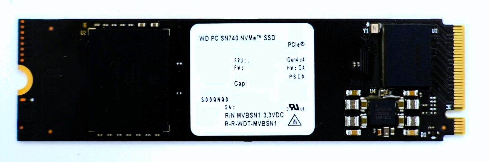 Твердотельный накопитель 256GB M.2 NVMe Western Digital WD PC SN740 SDDPNQD-256G-1006