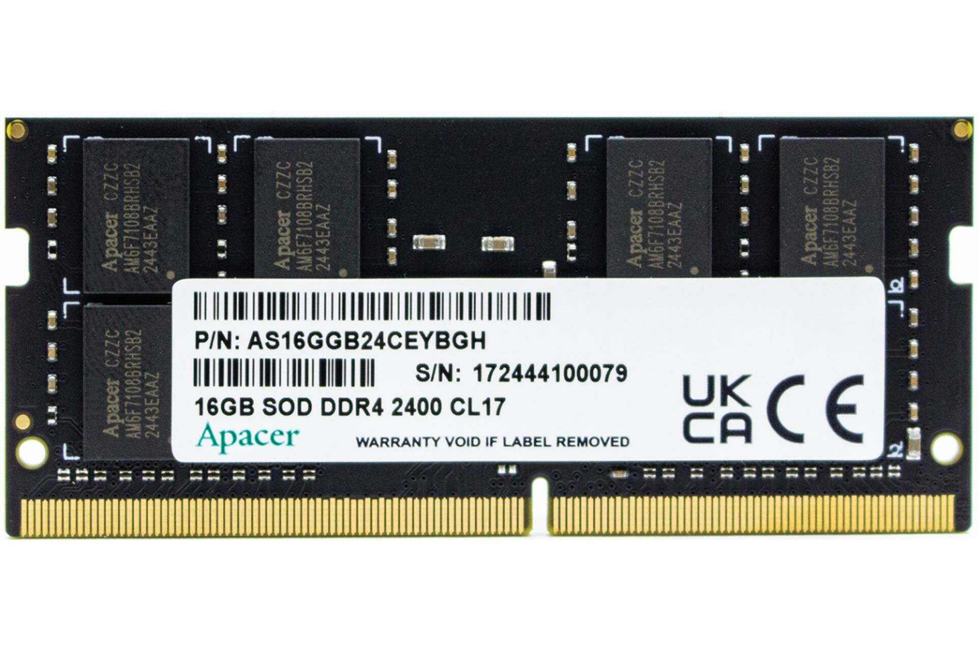 Оперативная память SODIMM Apacer ES.16G2T. GFH 16 ГБ