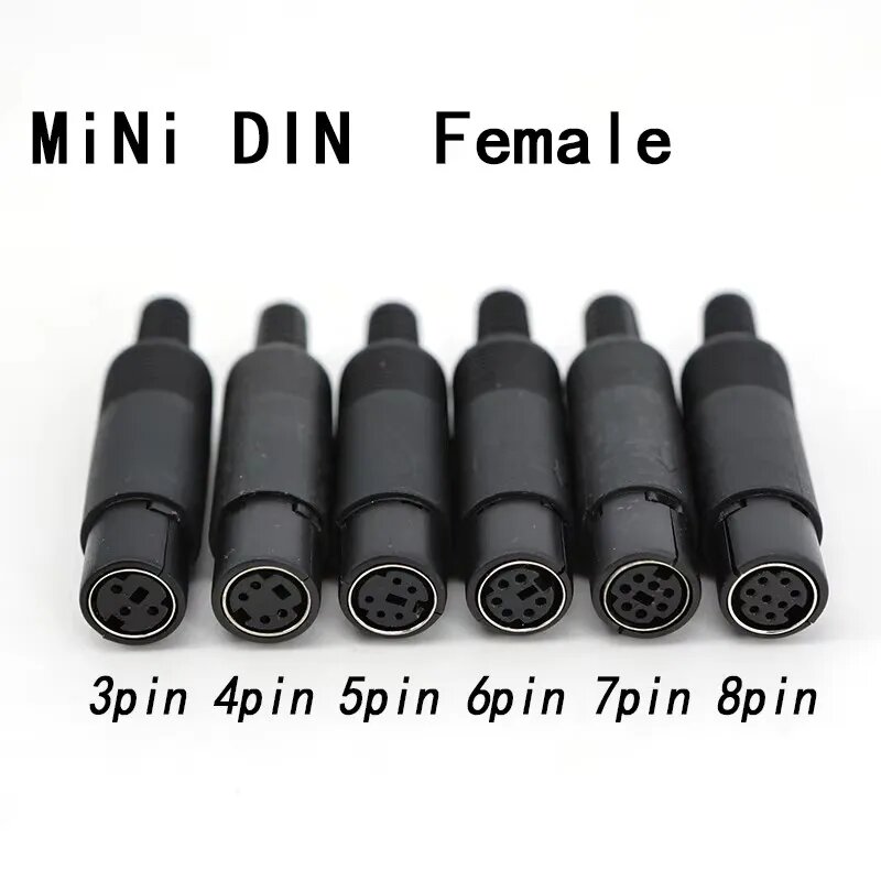 Мини DIN Female 6pin, черный