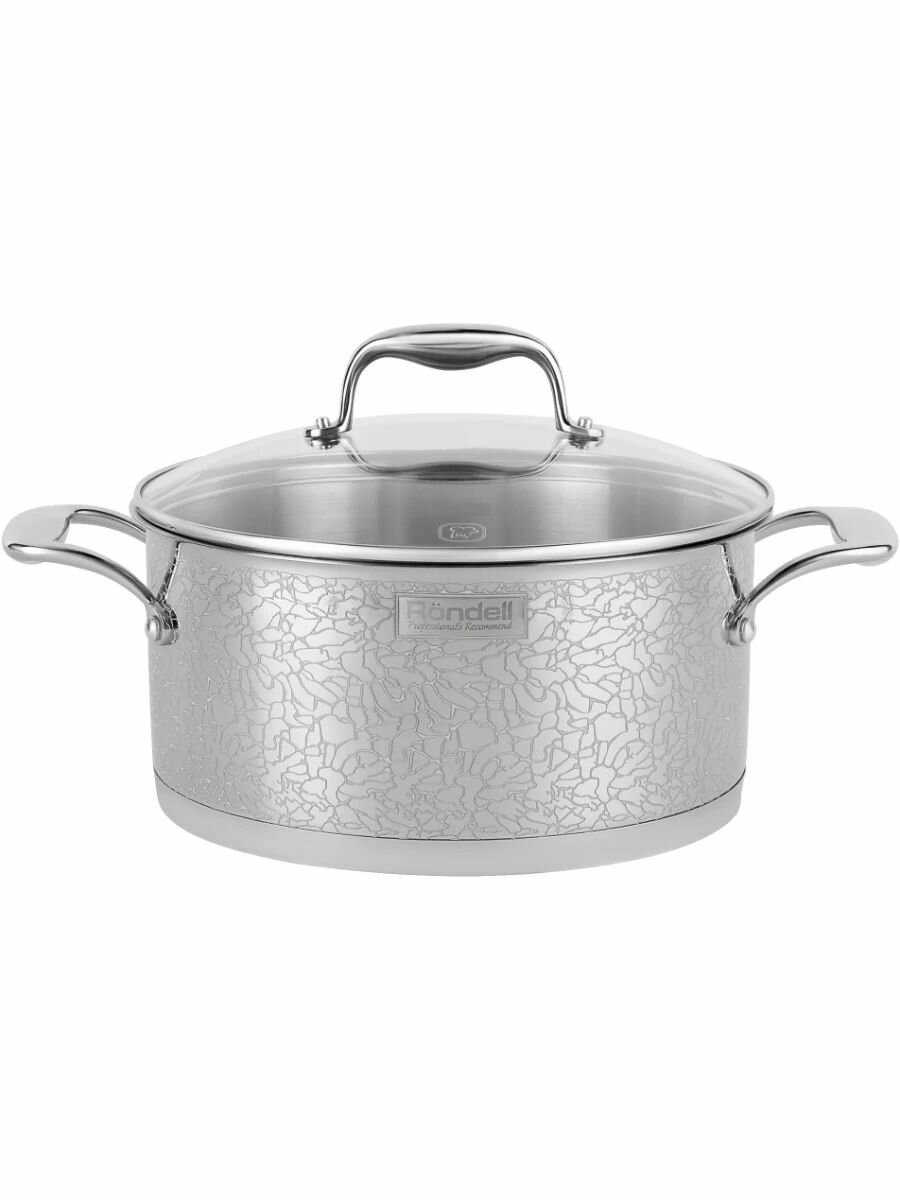 Кастрюля Rondell Vintage RDS-343, 3 л, d 20 см, с крышкой, нержавеющая сталь