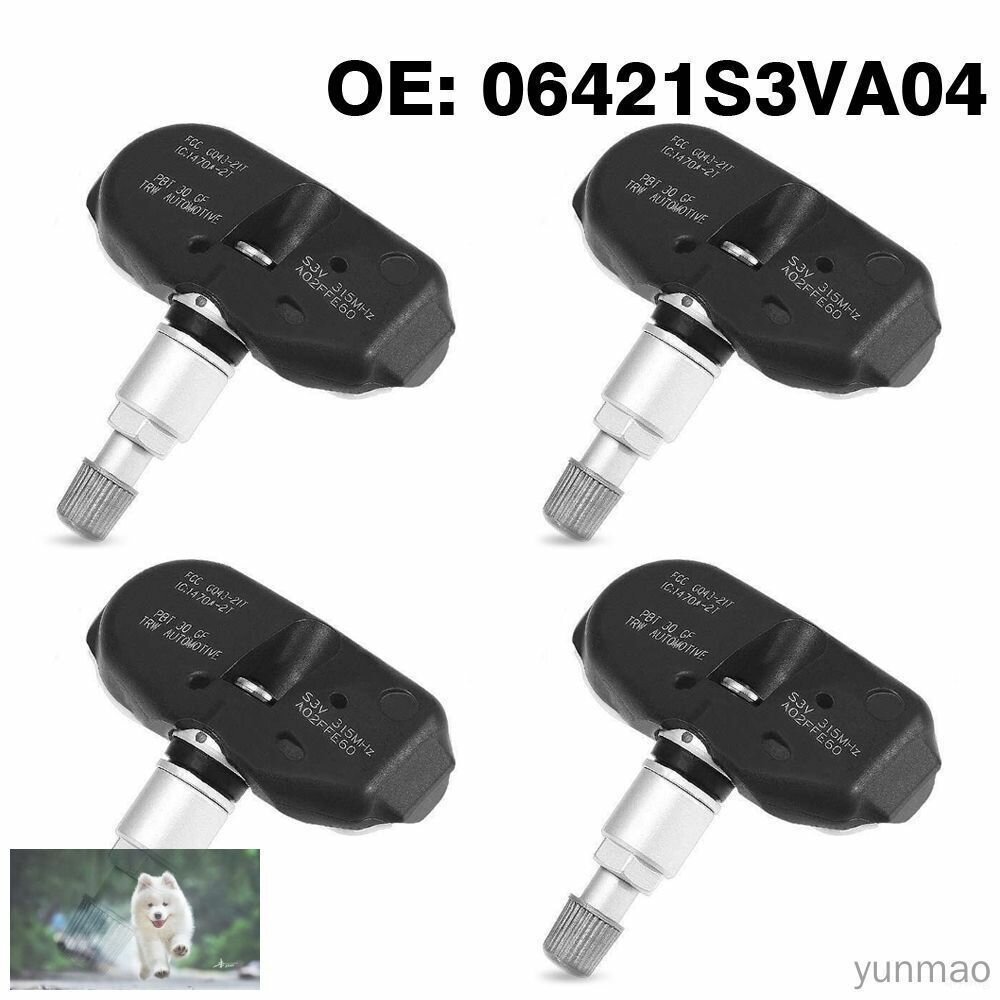 4 шт автомобильный датчик давления шин TPMS 315MHZ для Honda MDX RL TL Odyssey Ridgeline Acura 06421S3VA04