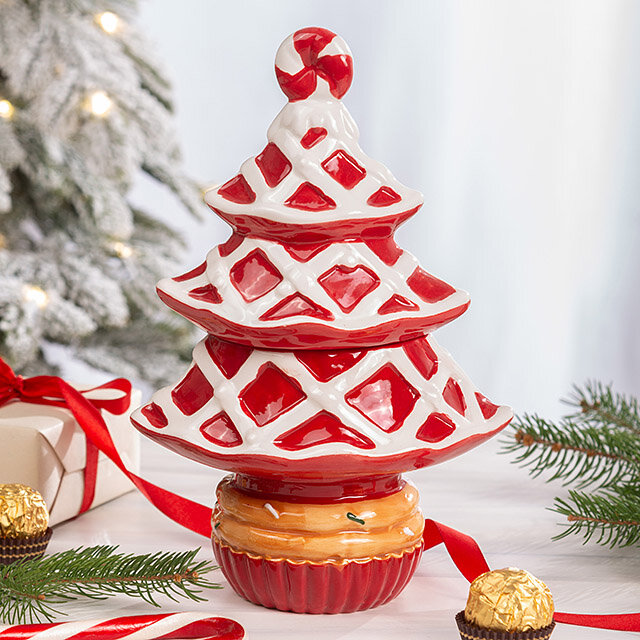 Конфетница Елочка Бонбон - Рождественские Гостинцы 23 см, Due Esse Christmas (Ду Эссе Кристмас), XNA22019472