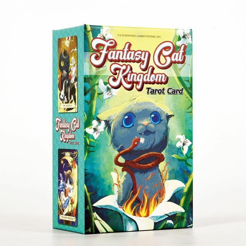 Карты Таро"Fantasy Cat Kingdom Tarot"12X7CM