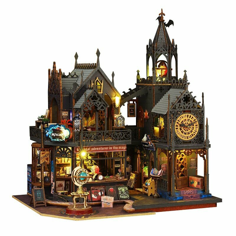 Улучшенная версия Holo's Magic Castle 2, набор для сборки виллы своими руками, идеальный подарок на день рождения