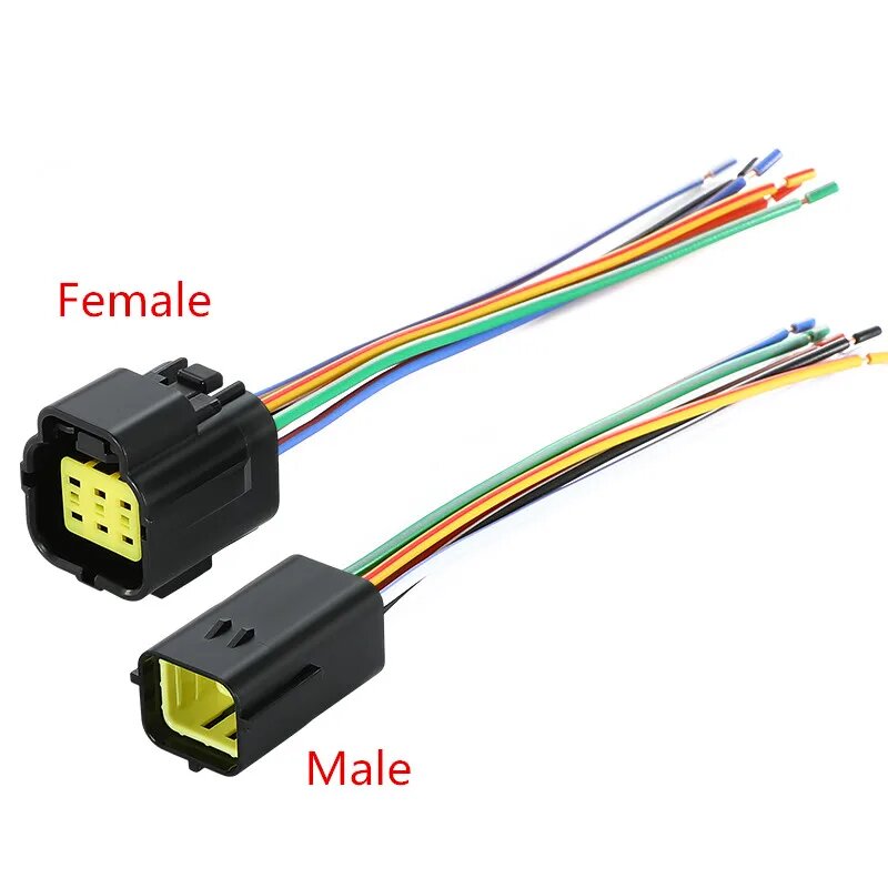 20set, разъем AMP Tyco, 6-контактный, муж/жен, Econoseal