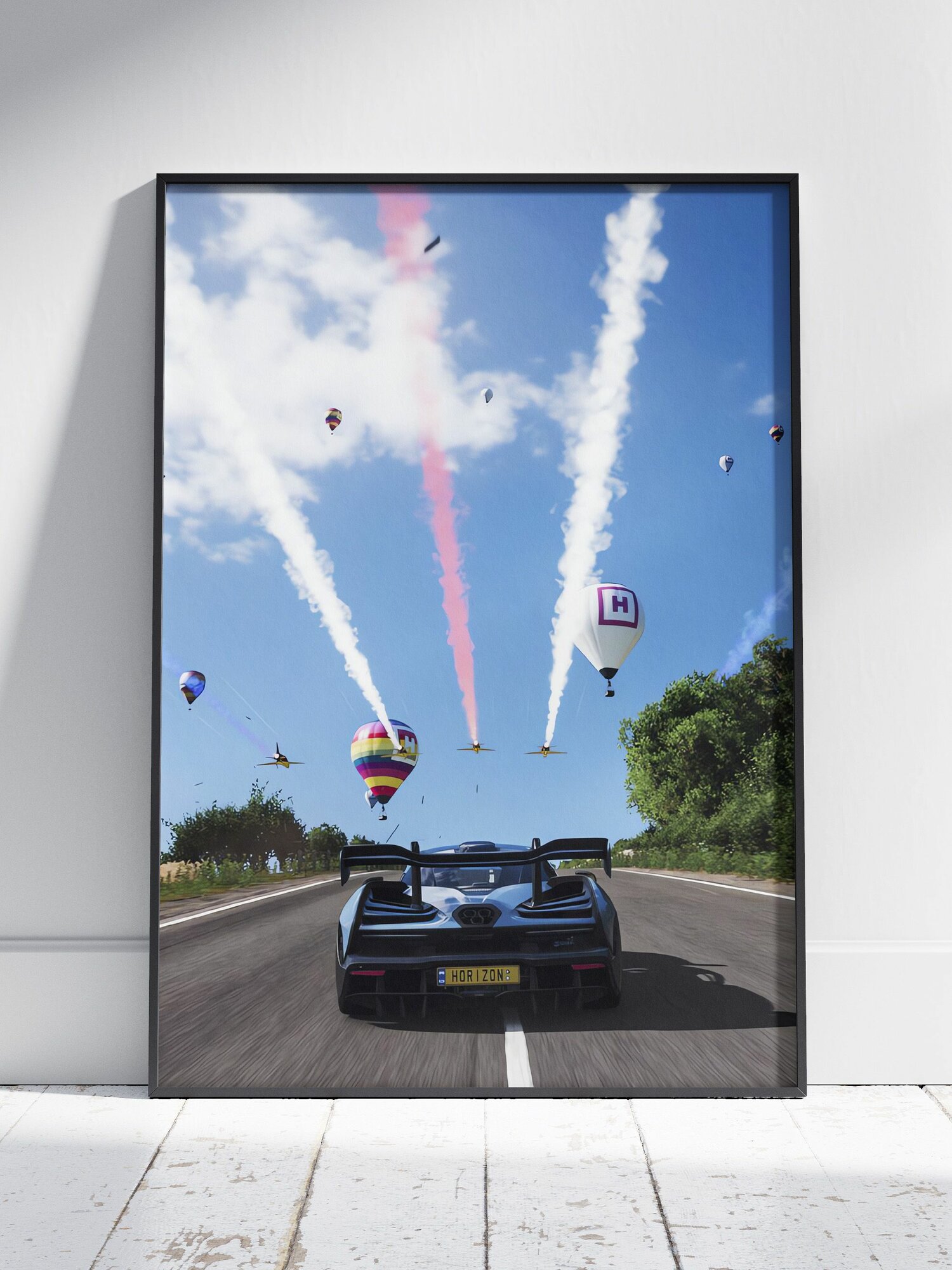 Плакат на стену для интерьера Форза Хорайзен (Forza Horizon 4 - 6) - Постер по игре формата A4 (21x30 см)
