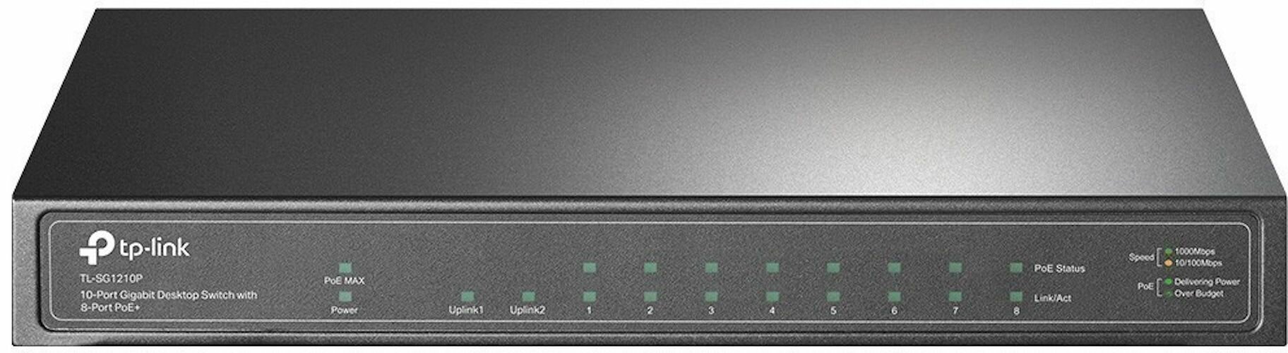 Коммутатор TP-Link TL-SG1210P черный