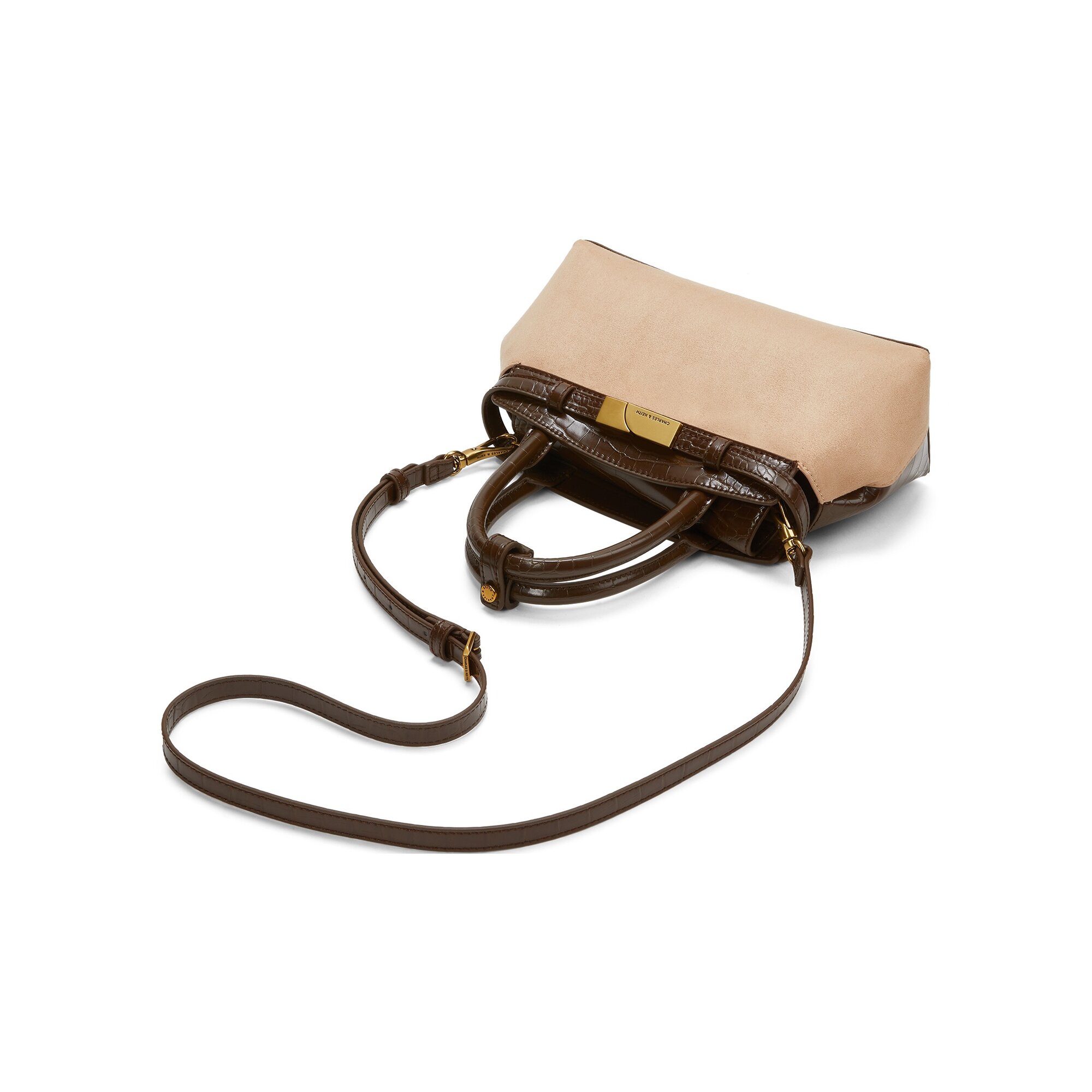 Сумка CHARLES & KEITH, фактура пэчворк — фото 1