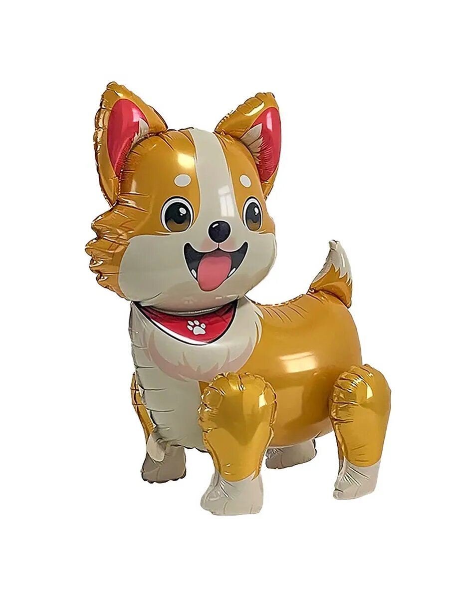 Шар (26'/66 см) Фигура 3D, Милый корги, 1 шт. в уп.