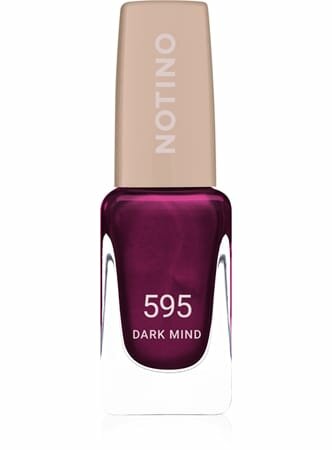 Лак для ногтей Notino Gel Effect Nail Polish 595 Dark Mind, черный, 10 мл