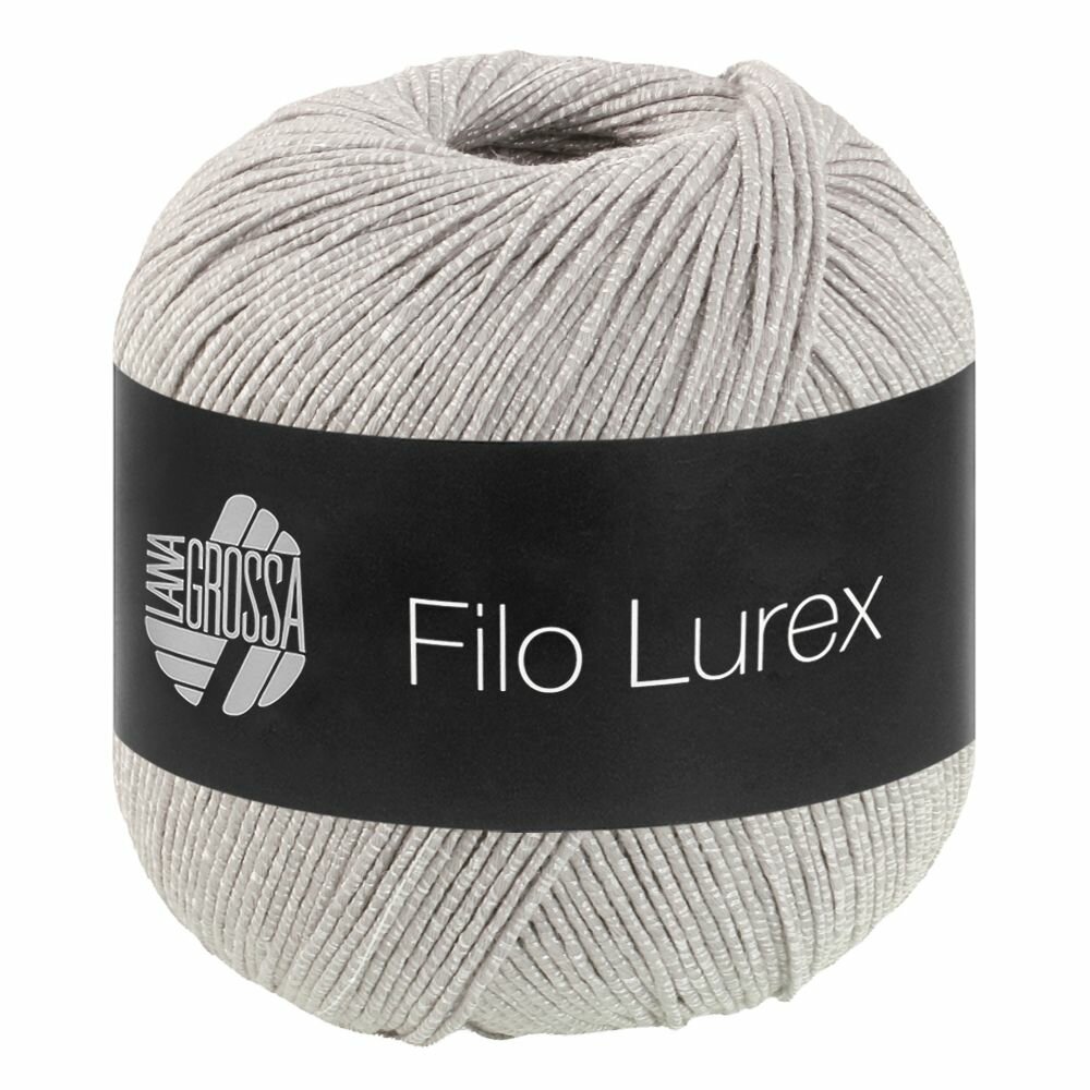 Пряжа для вязания Lana Grossa Filo Lurex (14 Hellgrau) 2 мотка по 50 г/145 м