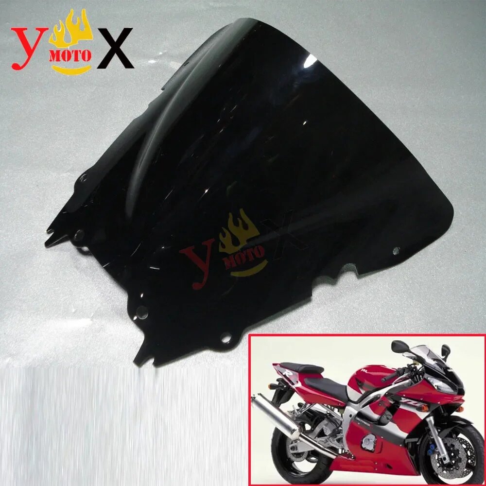 YZF-R6 98-02 черный спортивный велосипед, мотоцикл, ABS, лобовое стекло, дефлектор ветра для Yamaha YZF 600 R6 1998-2002 1999 2000 2001