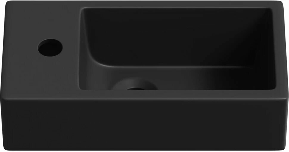 Раковина Lavinia Boho Bathroom Sink 33311026 40x20 см R, рукомойник, черный матовый