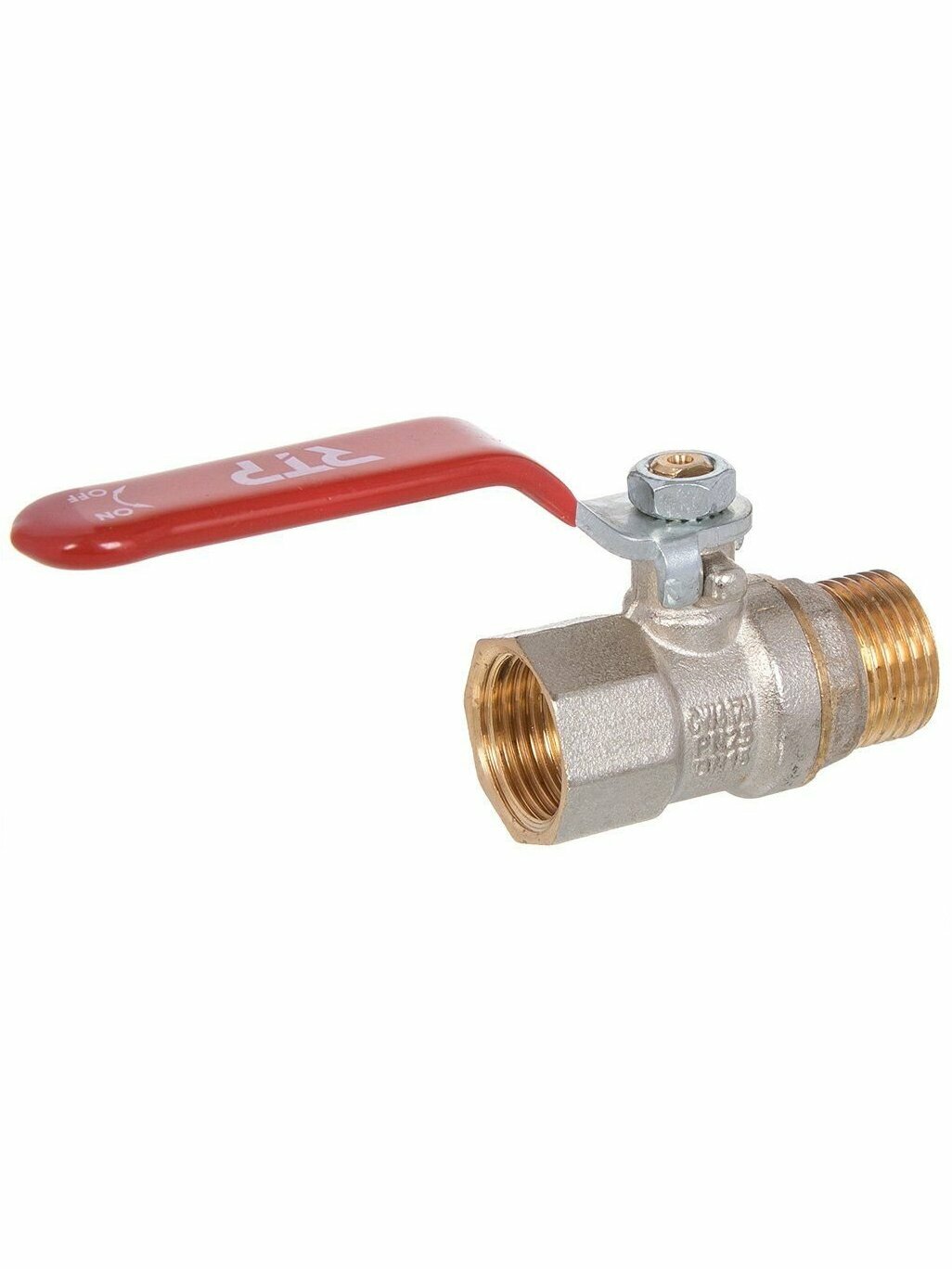 Кран для воды РосТурПласт 3/4" г-ш с ручкой PN25. Надежная запорная арматура для инженерных систем водоснабжения.