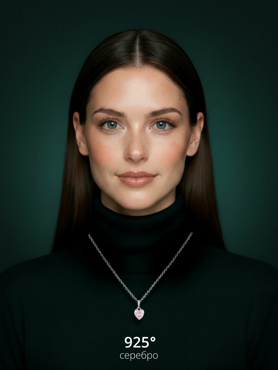 Подвеска, серебро, 925 проба, родирование