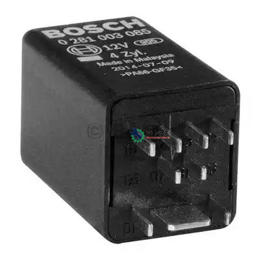BOSCH 0281003085 реле накала!\ Audi A3-A8/Q5/Q7, VW Golf/Jetta/Passat/T5 1.6TDI-4.2TDI 03>