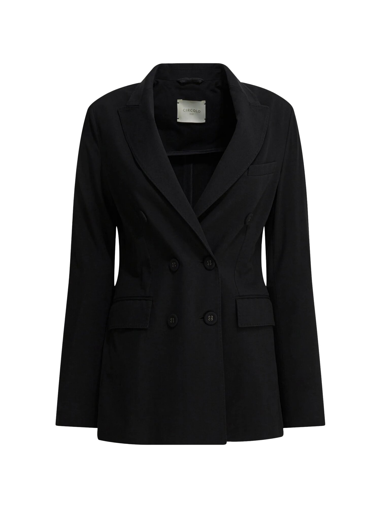 Пальто Double-breasted peaked-lapels coat