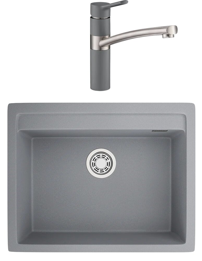 Комплект Мойка Emar Quartz / Смеситель 3011.9 Алмаз