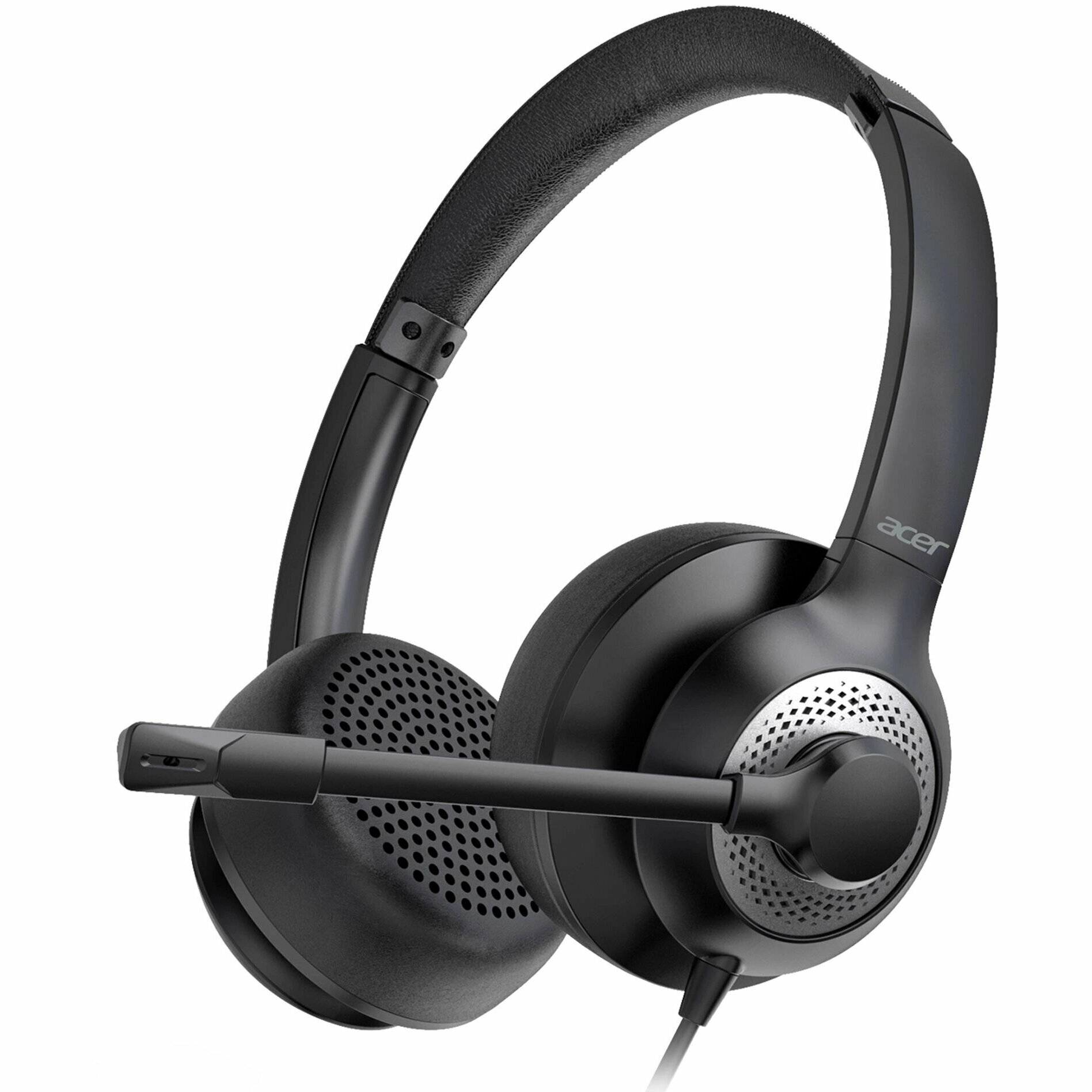 Наушники с микрофоном OHW309 черный 2.8м накладные USB