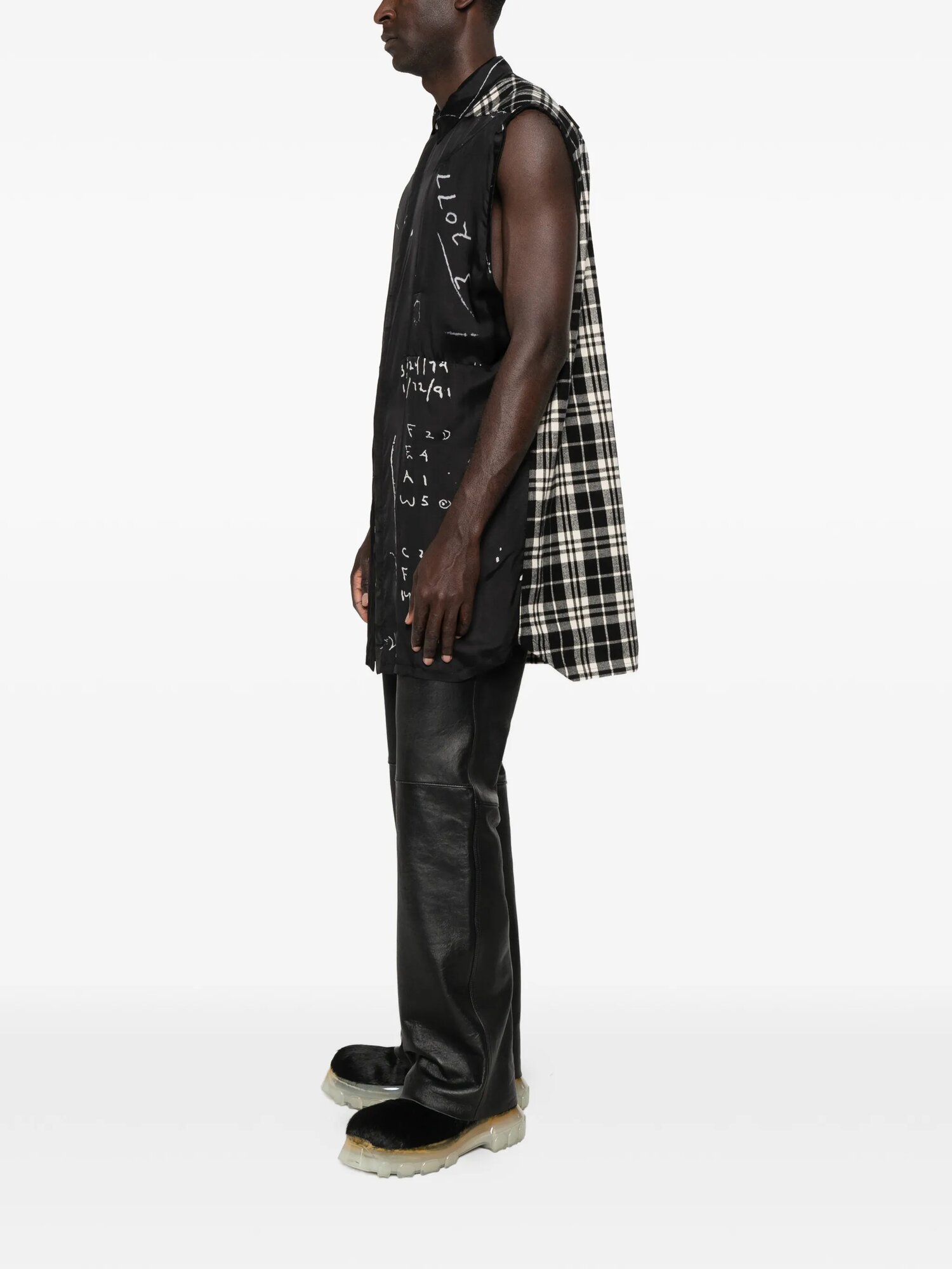 Топ Rick Owens Sleeveless top, размер 48, black/black — фото 1