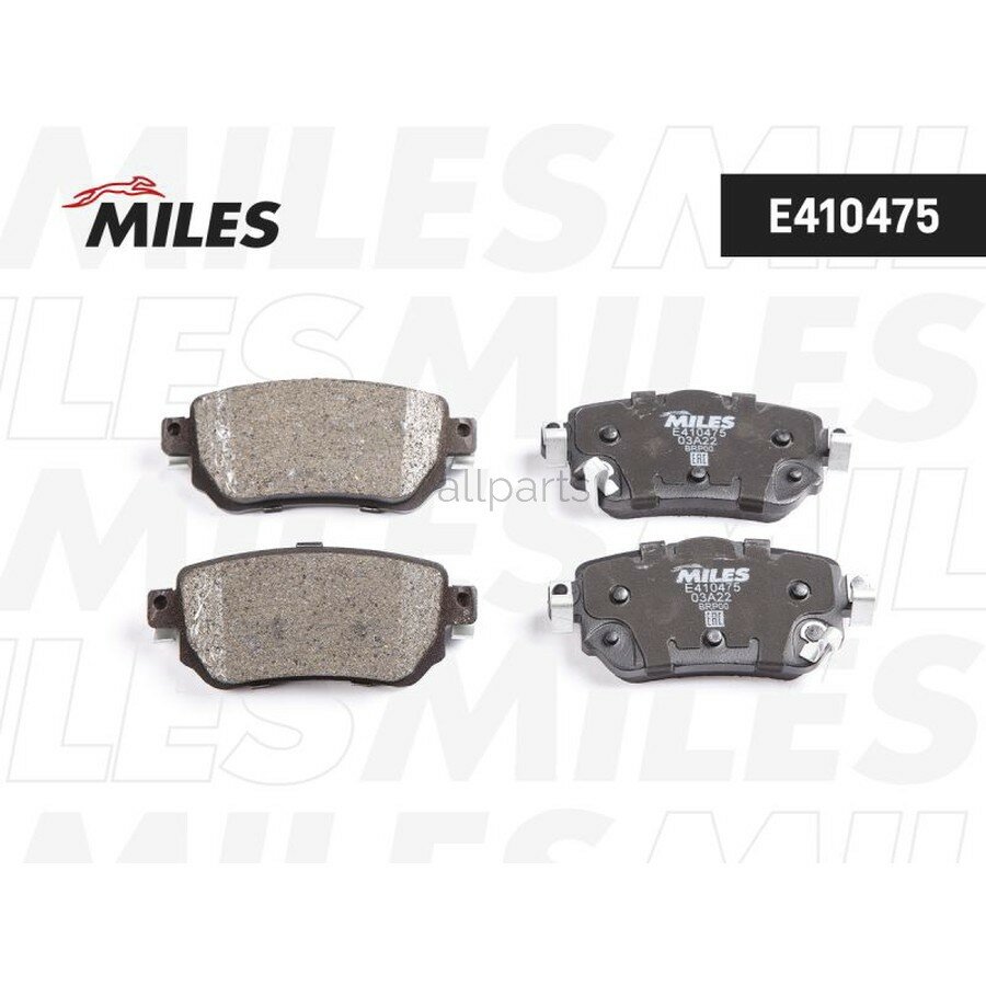 MILES E410475 Колодки тормозные NISSAN QASHQAI/X-TRAIL 14- зад. LowMetallic