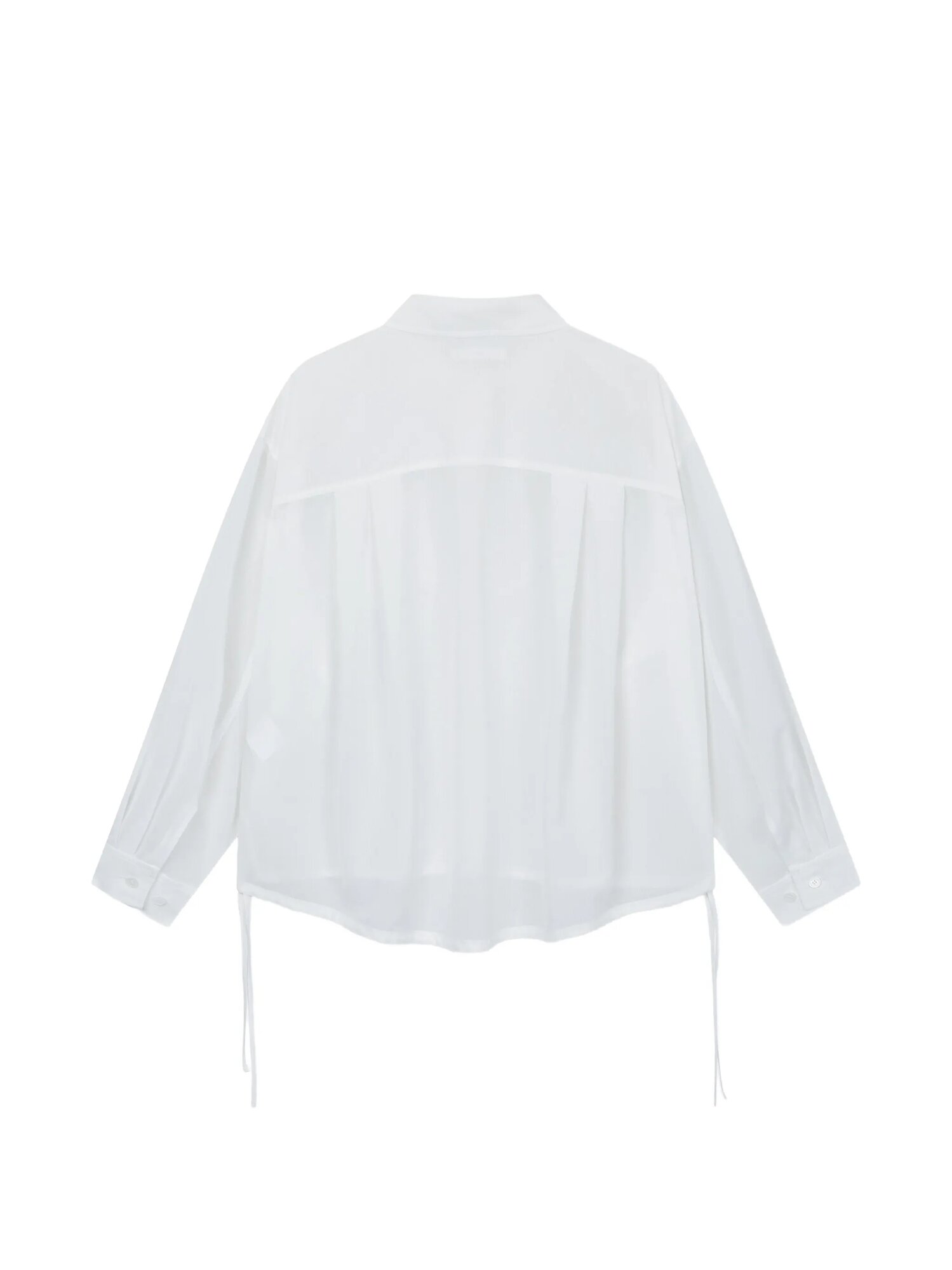 Блуза STUDIO TOMBOY Drawstring blouse, размер OneSize, белый — фото 1