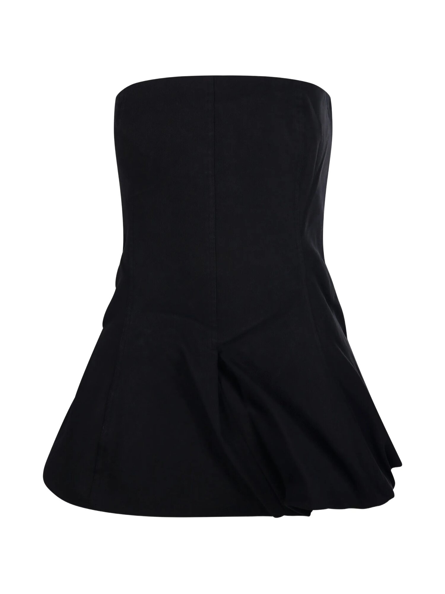 Топ Strapless bubble-hem top