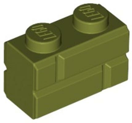 Деталь Lego 98283 Brick, Modified 1 x 2 with Masonry Profile