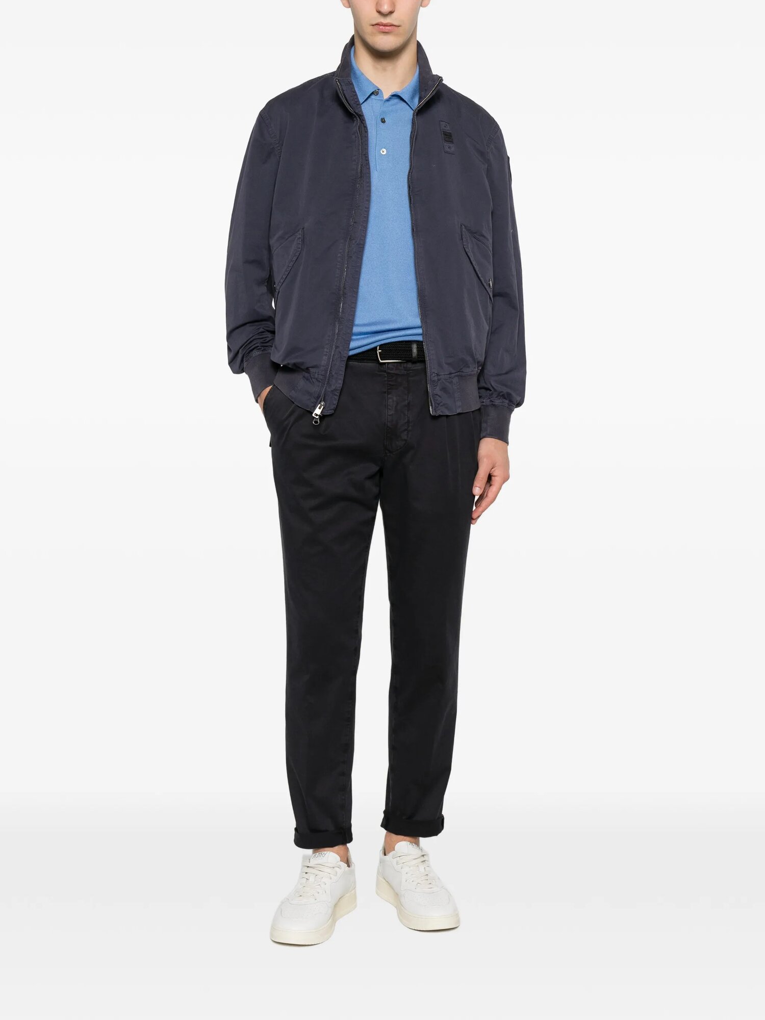 Куртка Blauer Logo-patch zip-up jacket, размер 46 — фото 1