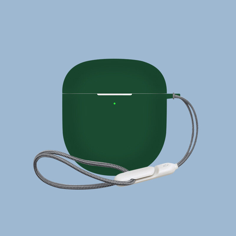 Чехол для наушников Bose QC Ultra II, темно-зеленый, с карабином и шнуром