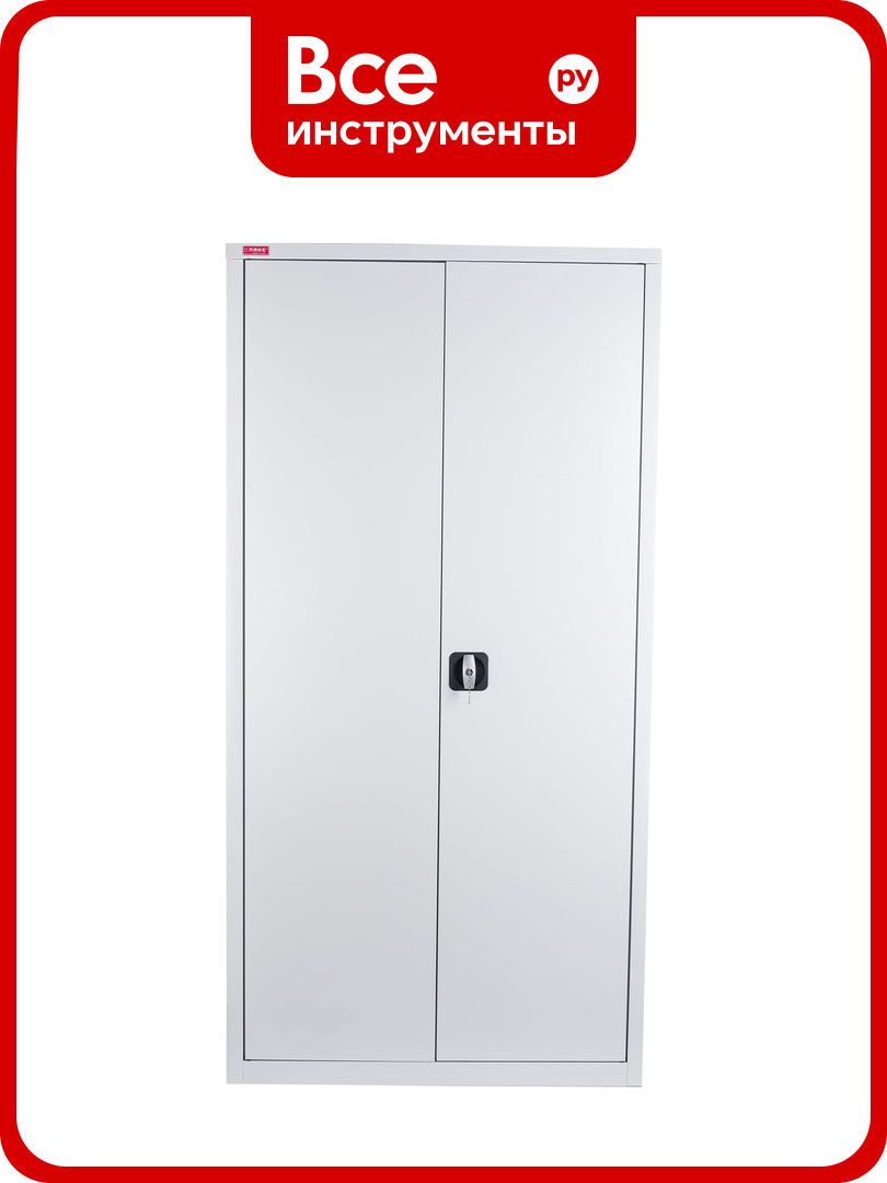 Шкаф пакс ШАМ-11-920, металл, габариты 183x92x45 см, 4 полки, серый