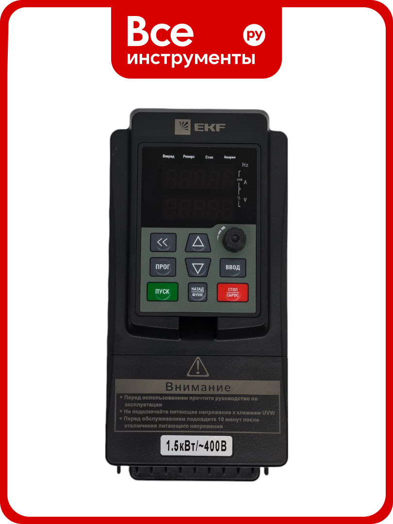 Преобразователь частоты EKF 1.5/2.2кВт, 3х400В, VECTOR-100, PROxima VT100-1R5-3B