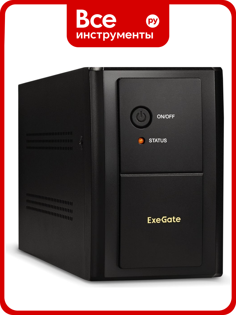ИБП ExeGate SpecialPro UNB-2000. LED. AVR. EURO. RJ 2000VA/1200W, LED, AVR, 4 евророзетки, RJ45/11 285516